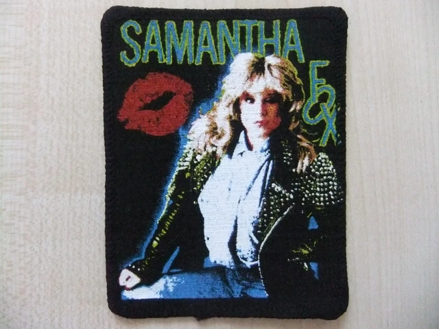 SAMANTHA FOX LOGO Aufnäher Patch Kim Wilde Sandra Sabrina Paula Abdul ...