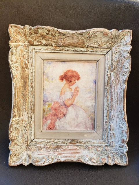 HUILE SUR CARTON Lucien Boulier Jeune Fille EUR 120,00 - PicClick FR