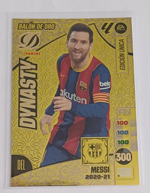 LIONEL MESSI 20-21 Barcelona PANINI ADRENALYN 2024-25 GOLD BALL DYNASTY ...