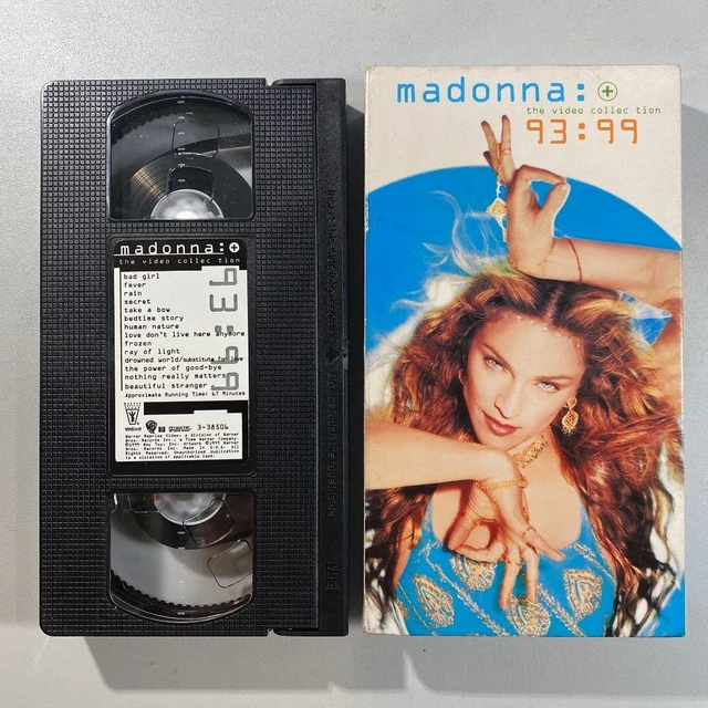 MADONNA VHS MUSIC Video 93-99, Slightly Damaged, DVD, Pop, Rare ...