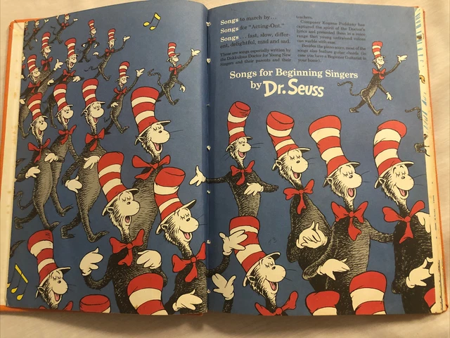 VINTAGE THE CAT In The Hat Song Book, Dr. Seuss, 1st Edition, 1967 HC ...