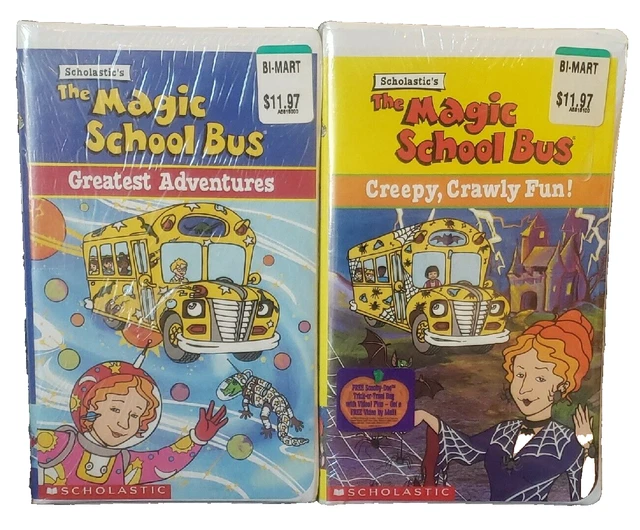 MAGIC SCHOOL BUS VHS Lot Halloween Creepy Crawly Fun Great Adventures ...