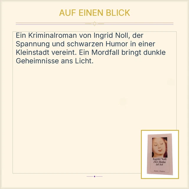 INGRID NOLL LE Coq est Mort Roman Policier Taschenbuch EUR 2,95 ...