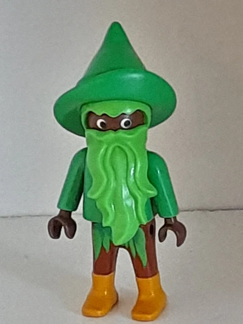 PLAYMOBIL GNOME VERT lutin château princesse roi reine fantastique ...