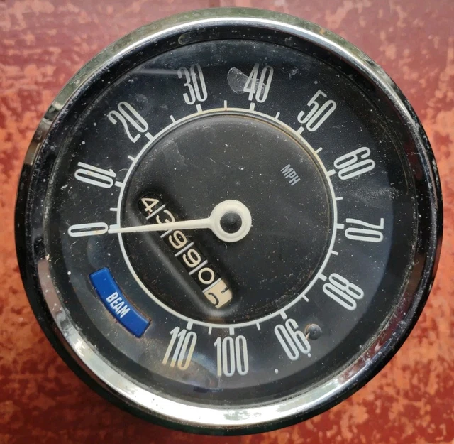 VINTAGE SPEEDO / MPH Meter Counter - Dashboard Ford Cortina? Gauge ...