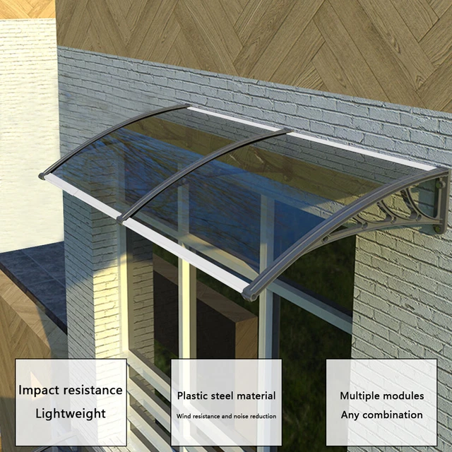 EXTRA LARGE DOOR Canopy Awning Front Back Outdoor Porch Patio Roof Rain ...