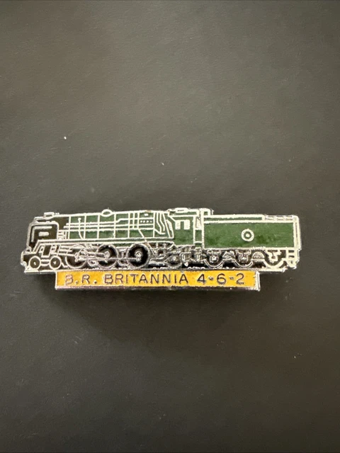 VINTAGE OLD 'BR Britannia 462' Railway Train Locomotive Enamel Badge £4 ...