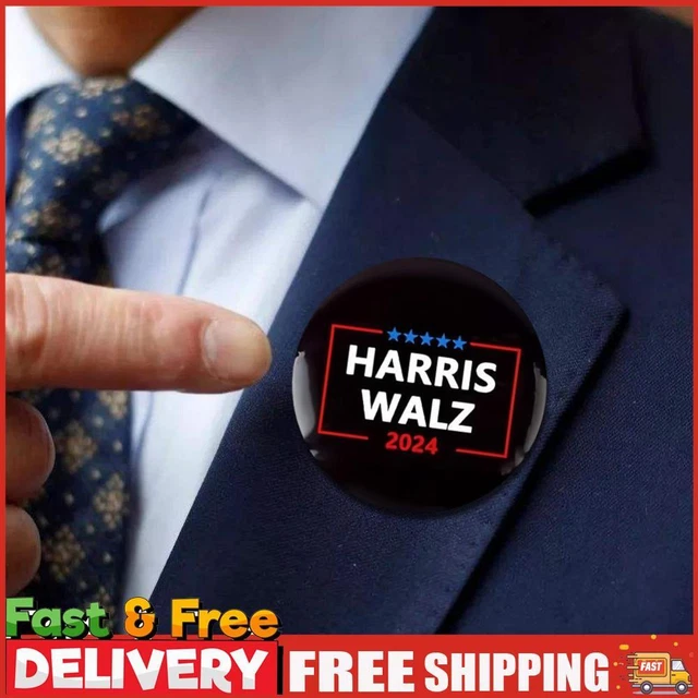 BROOCH DECOR KAMALA Harris Lapel Pin Kamala Harris Walz 2024 Collar ...