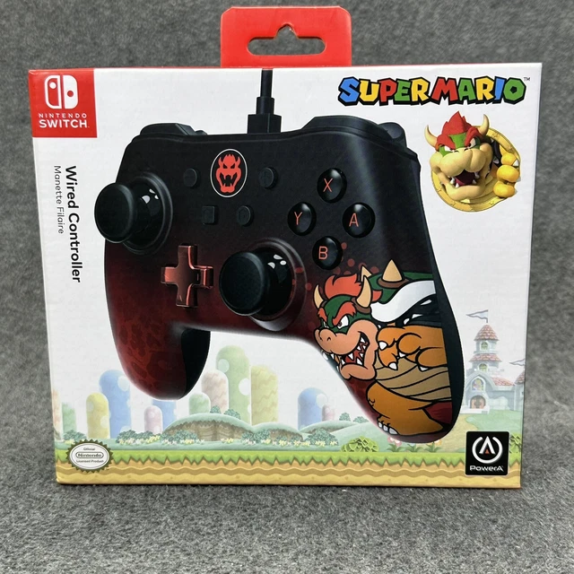 SUPER MARIO BOWSER Power A Nintendo Switch Enhanced Wired Controller ...
