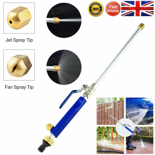 HIGH PRESSURE POWER Hose Pipe Nozzle Jet Water Lance Garden Spray Gun ...