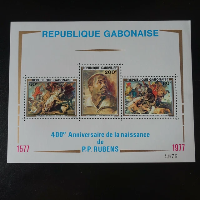 GABON BLOC SHEET N°28 Rubens mint Luxury MNH $12.95 - PicClick CA
