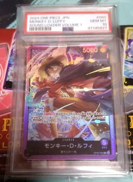 CARTE ONE PIECE Monkey D. Luffy PSA10 OP05-060 Japonaise EUR 103,10 - PicClick FR