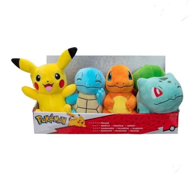 NEW POKÉMON PLUSH 1st Generation Starter Pokémon 4 Pack 20cm Free Post ...