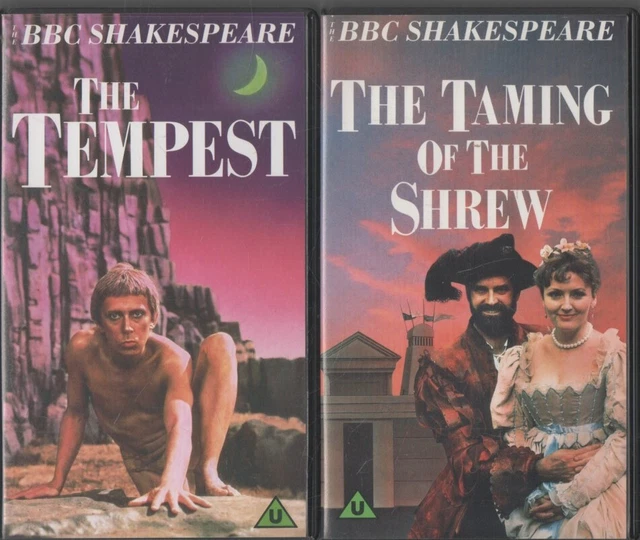 2 VHS VIDEOS Bbc Shakespeare The Tempest & The Taming Of The Shrew £10. ...