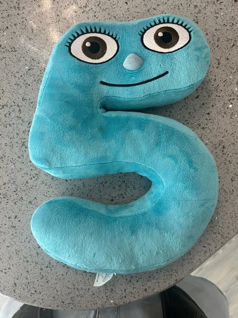 CBEEBIES NUMBERJACKS NUMBER 5 Rare Plush Soft Toy Turquoise Blue £25.00 ...