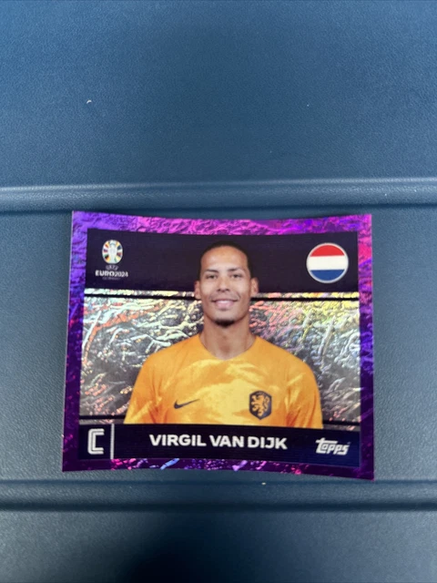 VIRGIL VAN DIJK Rare Purple Parallel Euro 2024 Topps Sticker £0.99 ...