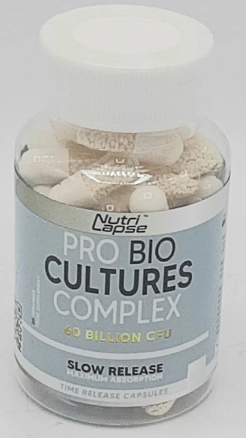 NUTRILAPSE PRO BIO Cultures Complex 60billion Cfu Food Supplement £15. ...