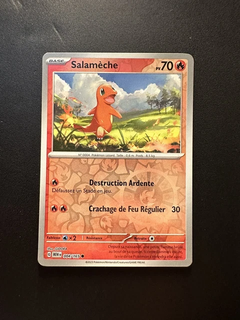 CARTE POKÉMON - Salamèche reverse 004/165 - 151 Ecarlate & Violet EV3.5 FR EUR 2,00 - PicClick FR