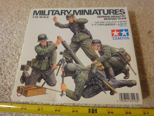 FIGURINES TAMIYA 1/35 Allemagne Infanterie Nazie Mortier Team kit ...