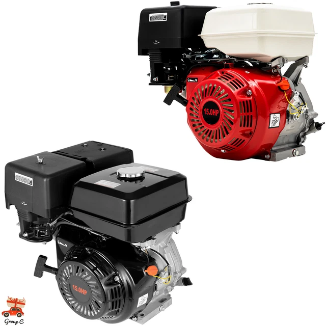 15 PS 4-TAKT 420CC Benzinmotor Kartmotor Benzin Standmotor Luftgekühlt Motor DE EUR 241,33 ...