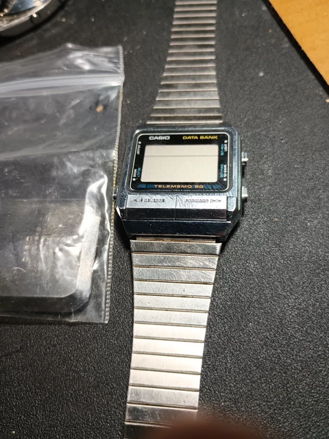 OROLOGIO DIGITALE VINTAGE CASIO DATA BANK 262 DB-510 TELEMEMO 50 ...