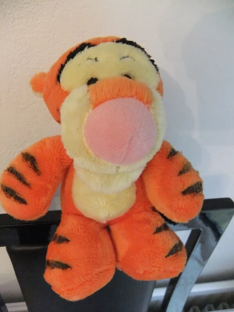 DISNEY TIGGER SOFT Cuddly Toy Orange Tiger Teddy Bear Winnie The Pooh ...