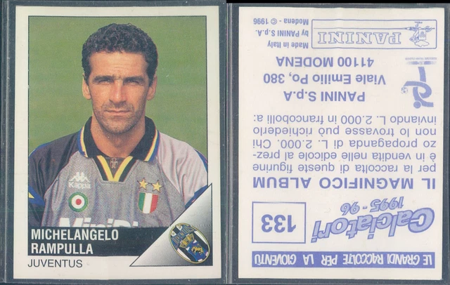 FIGURINE FOOTBALLEURS PANINI 1995/96-JUVENTUS, RAMPULLA-N.133-NUOVA ...