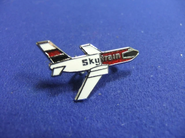 AEROPLANE BADGE LAKER Skytrain airline airway advert advertising ...