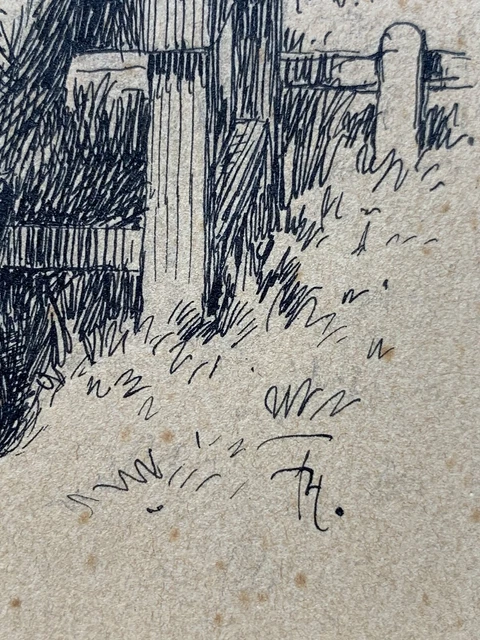 FRANTS HENNINGSEN 19TH-CENTURY drawing male portrait Danish artist ...