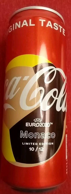 COCA COLA ORIGINAL Taste - Full Can 33 Cl - Euro 2020 Limited Edition ...