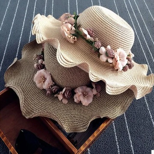 UV PROTECTION SUN Hats Wide Brim Crochet Hat New Beach Caps Summer EUR ...