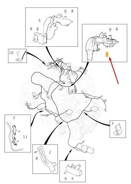VOLVO XC90 MK2 Engine Cable Harness Duct 32264292 NEW GENUINE £58.00 ...