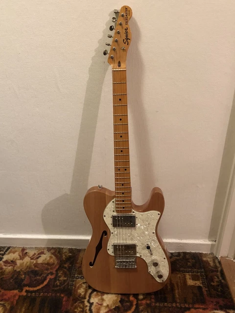 FENDER SQUIER TELECASTER thinline 70’s Vibe. Natural. Immaculate ...
