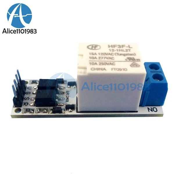 DC 12V 10A Magnetic Latching Relay Module Holding Switch Self-locking ...