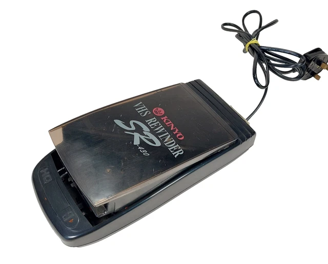 KINYO VHS REWINDER SR-430 Compact Design Auto Rewind Automatic Stop & Eject £29.99 - PicClick UK