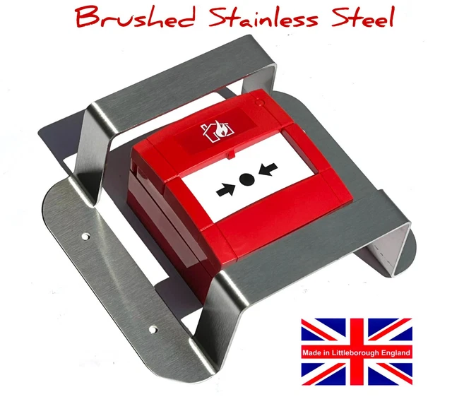 FIRE ALARM MANUAL Call Point MCP Guard Protector Brushed Stainless ...
