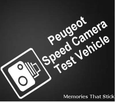 PEUGEOT SPEED CAMERA TEST VÉHICULE drôle pare-chocs voiture JDM VW ...