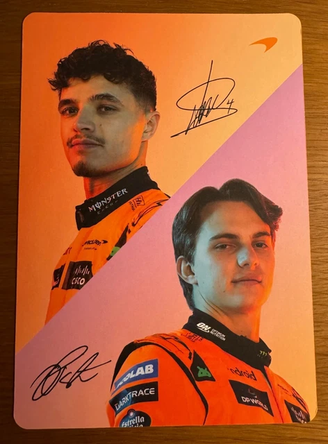 LANDO NORRIS, OSCAR Piastri, F1, McLaren, Official 2024 Driver Card ...