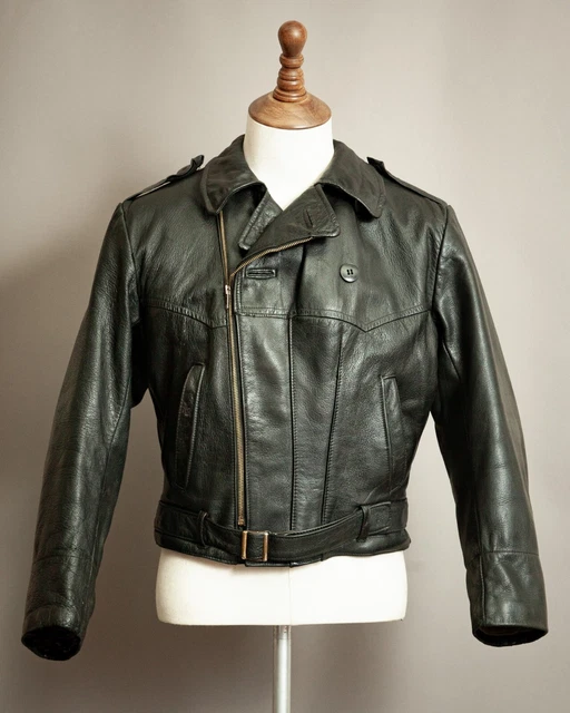 WW2 1940S ÖREBRO Swedish Goatskin Leather Motorcycle Jacket £495.00 ...