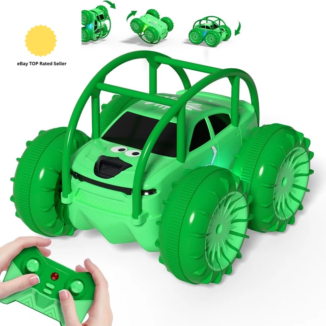DIRECT CHARGING REMOTE Control Cars, 2.4Ghz Amphibious 360° Flip Rc ...