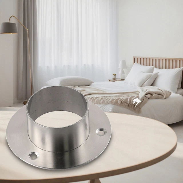 SPACE SAVING WALL Rail Flange Bracket Stainless Steel 38mm 51mm ...