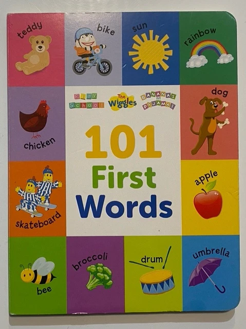 THE WIGGLES BANANAS In Pyjamas Play School 101 First Words Board Book ...