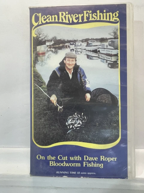 CLEAN RIVER FISHING VHS Dave Roper Bloodworm Fishing Vintage Angling ...