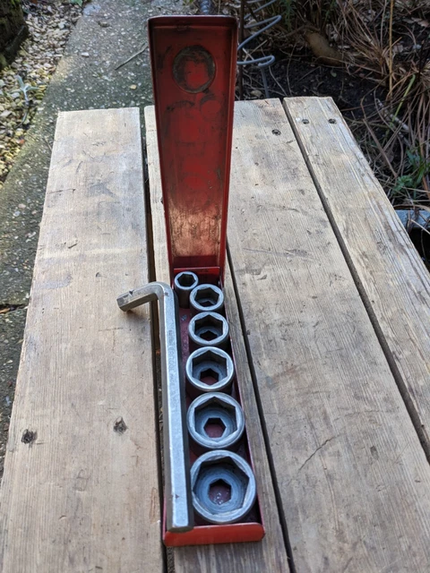 VINTAGE BRITOOL HEX Socket Set Whitworth 1073 Made In England £25.00 ...