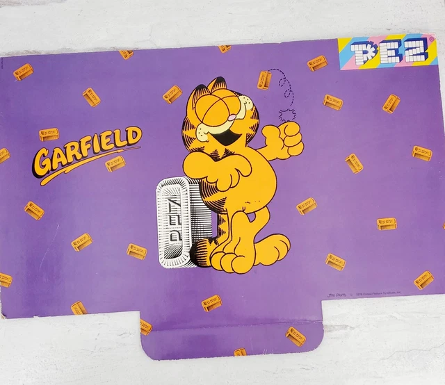 VINTAGE GARFIELD THE Cat Pez Cardboard Store Display Signage £52.51 ...