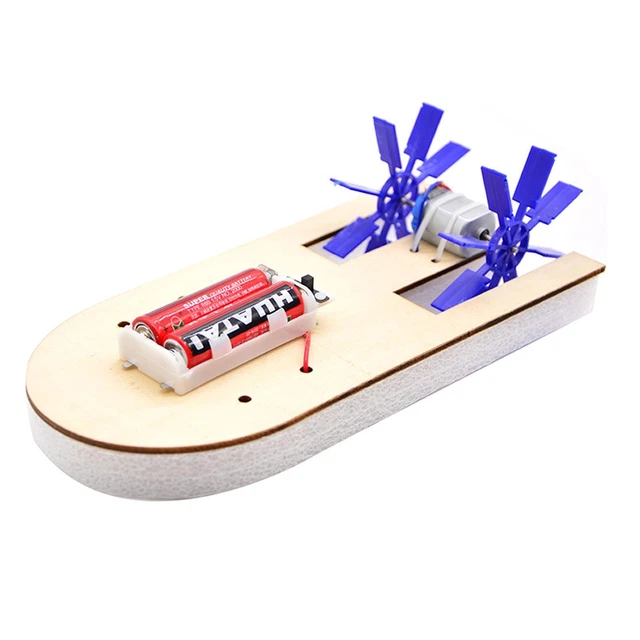 ELECTRIC WOOD BOAT Toy Kit Propeller Motor Shaft DIY Model Hobby School ...