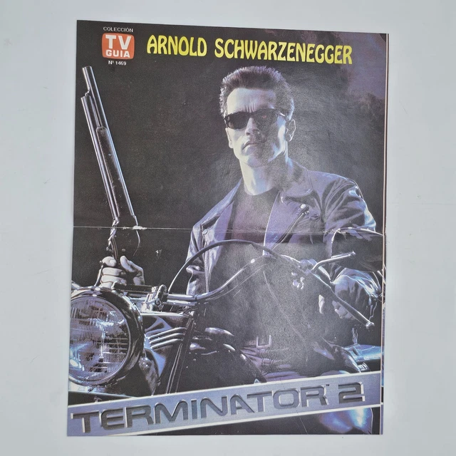 TV GUIDE POSTER terminator 2 1980's original 27 cm x 20,7 cm argentina ...