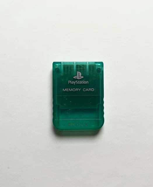 SONY PLAYSTATION 1 One - Official OEM Emerald Green Memory Card - SCPH ...