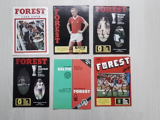 NOTTINGHAM FOREST PROGRAMMES £7.50 - PicClick UK