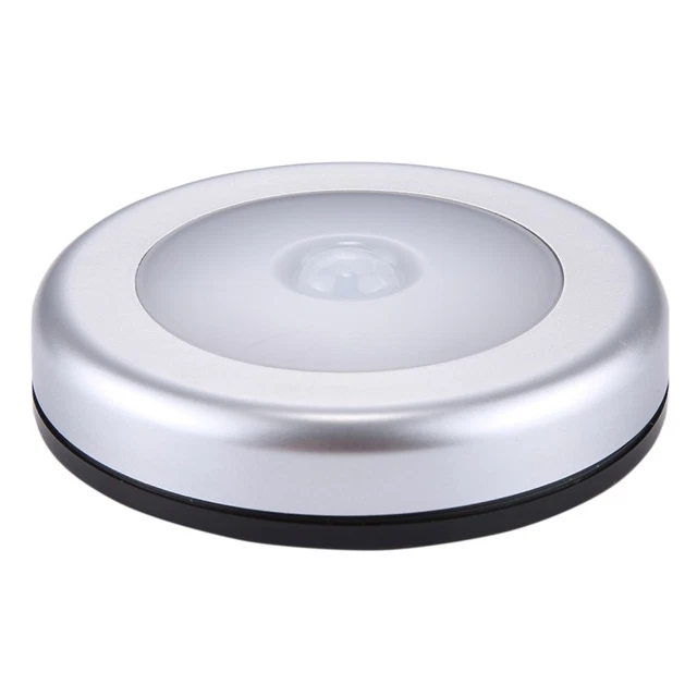 PIR MOTION SENSOR LED Night Light, 6 LEDs, Battery Operated, Auto On ...
